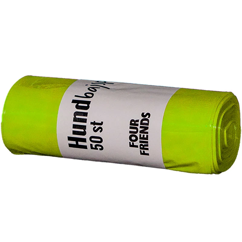 FourFriends Hundpåse Lime/Gul 50 st | Apotek Hjärtat