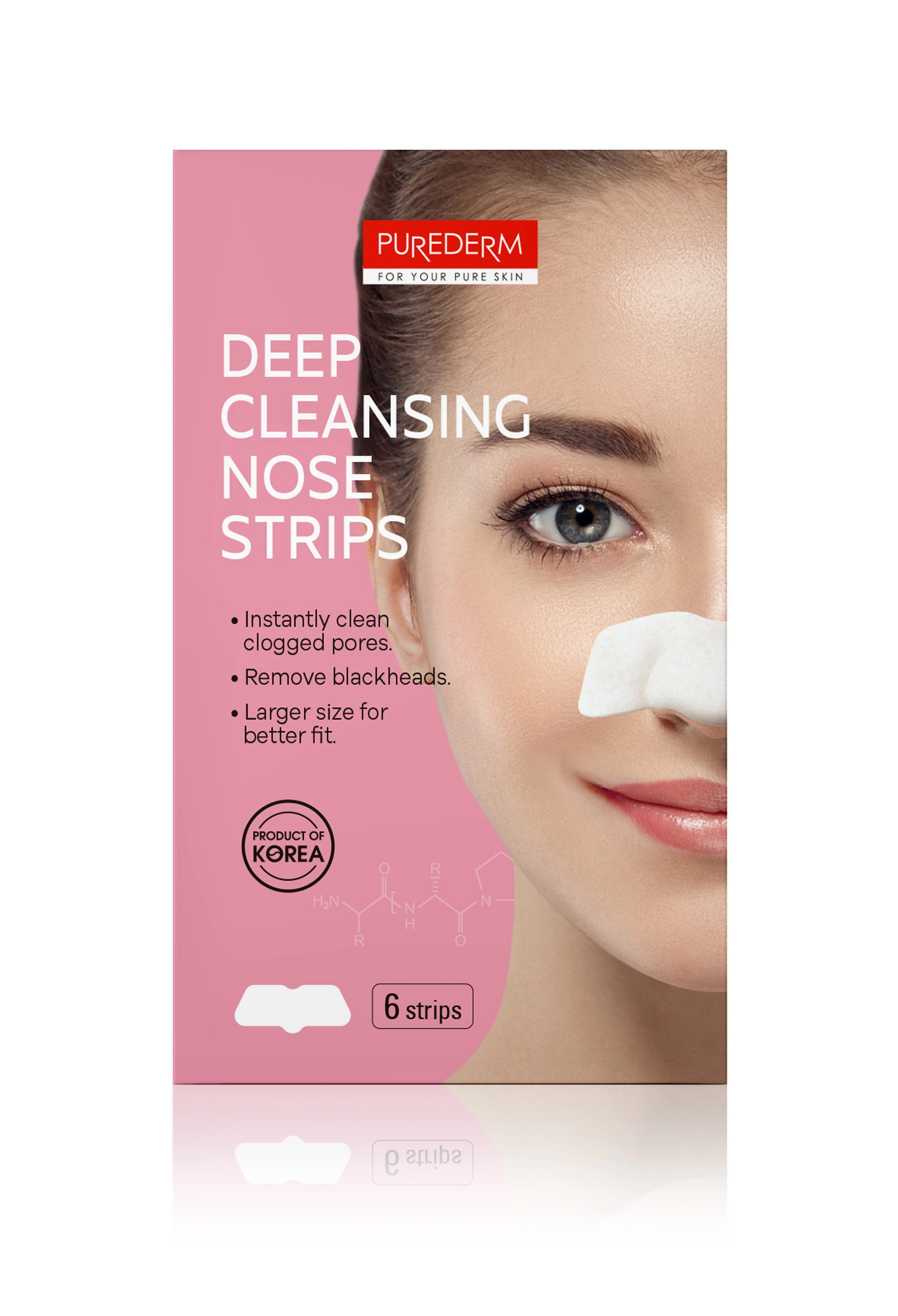 Purederm Deep Cleansing Nose Pore Strips 6 st | Apotek Hjärtat