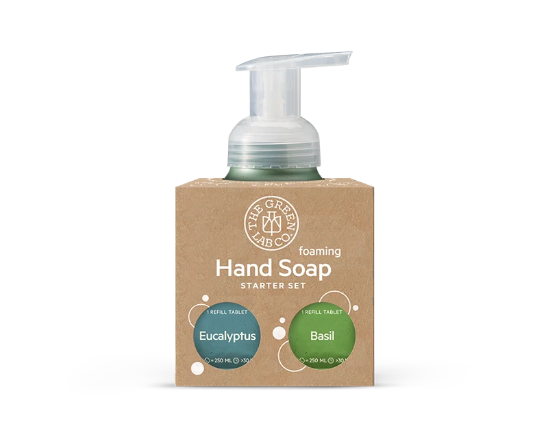 The Green Lab Hand Soap Starter Set Eucalyptus & Basil 2x125ml | Apotek ...