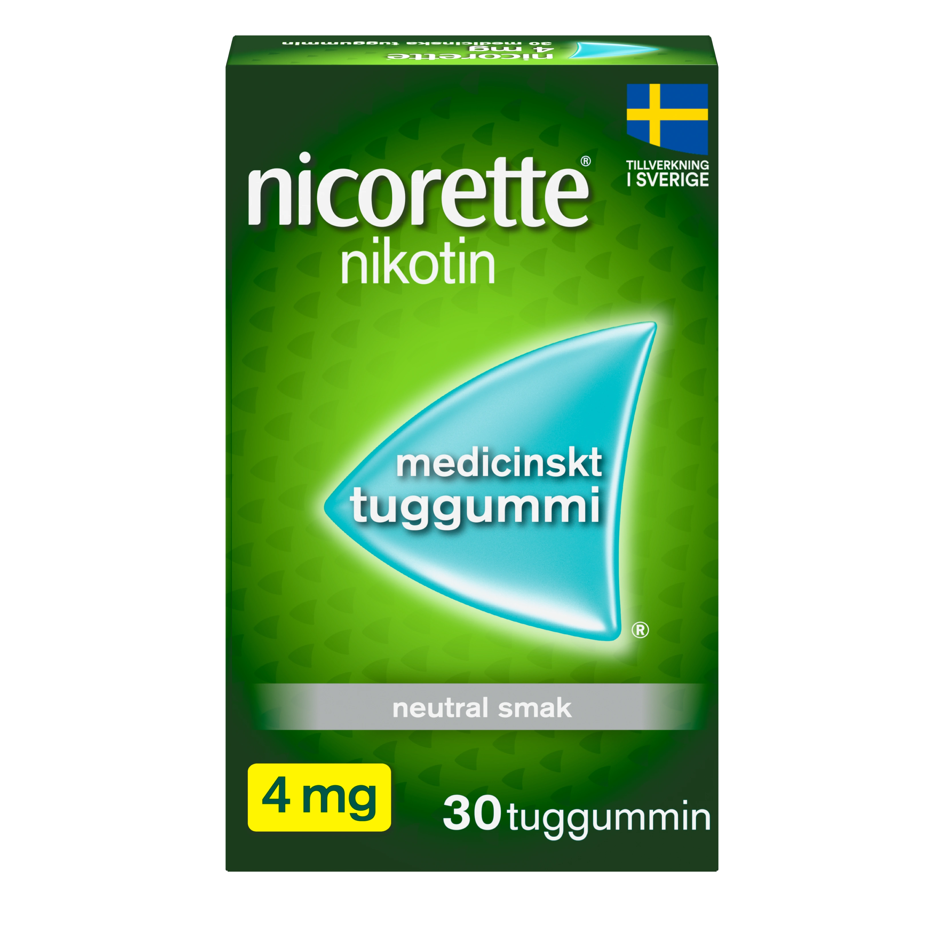 Nicorette medicinskt tuggummi 4 mg 30 st | Apotek Hjärtat