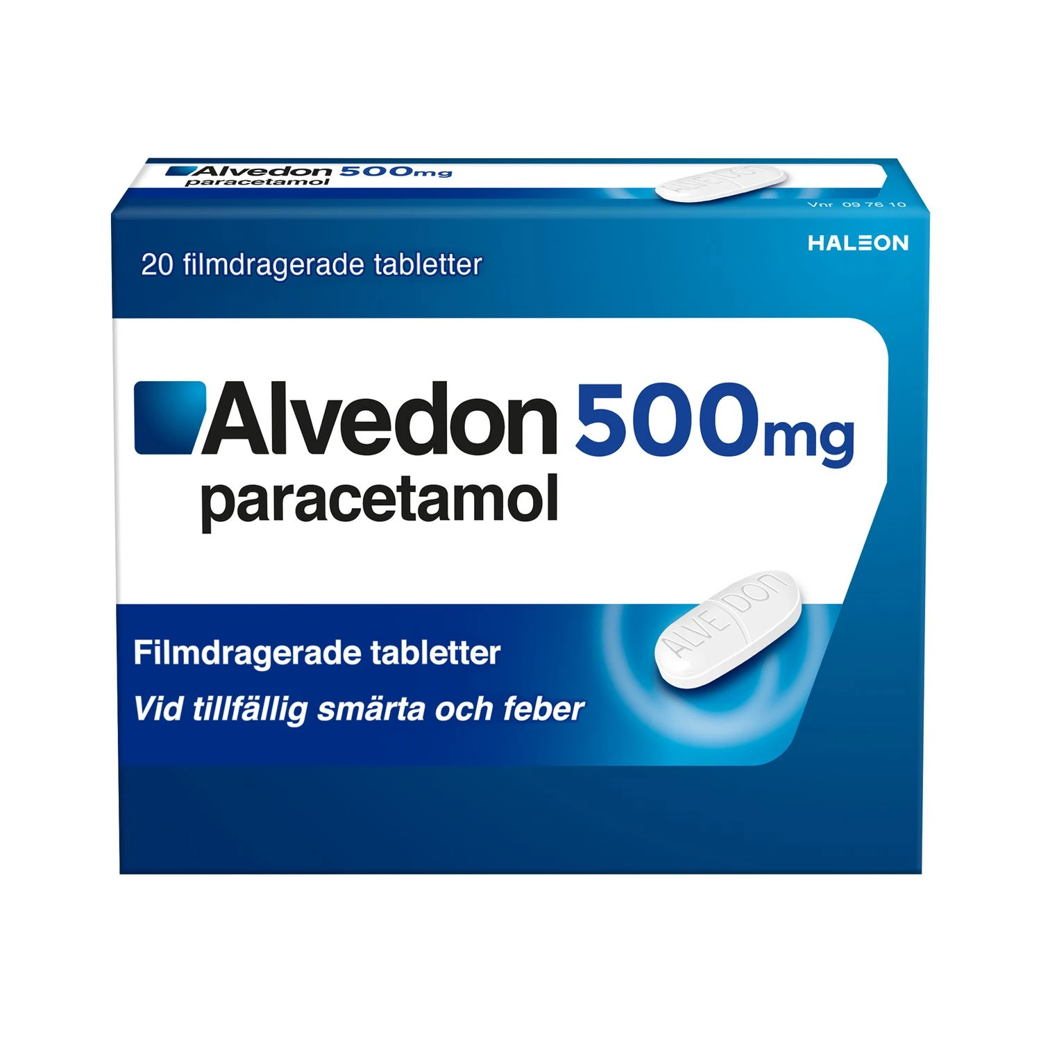 Alvedon filmdragerad tablett 500 mg 20 st | Apotek Hjärtat