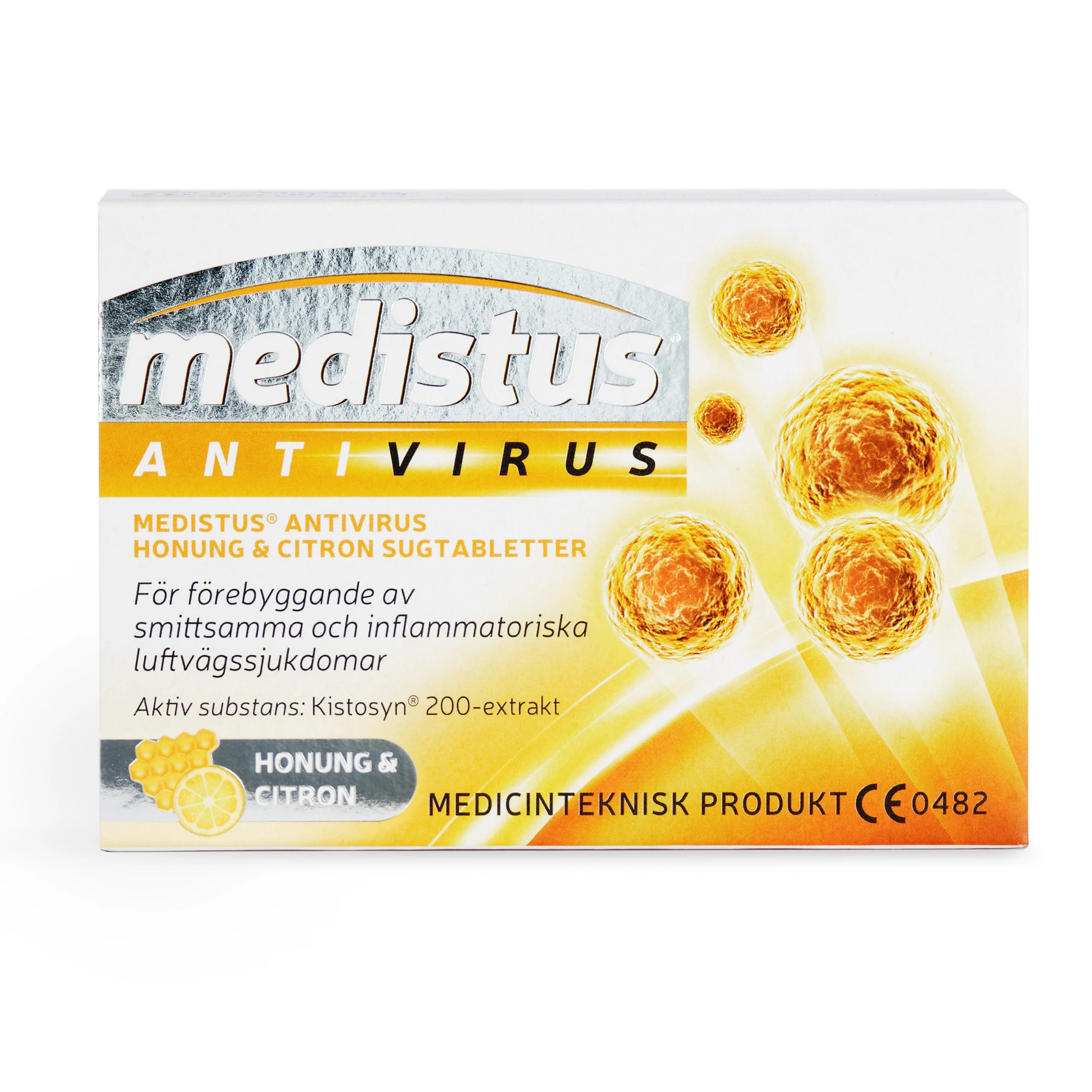 Medistus Antivirus Honung Citron Sugtablett 10 st | Apotek Hjärtat