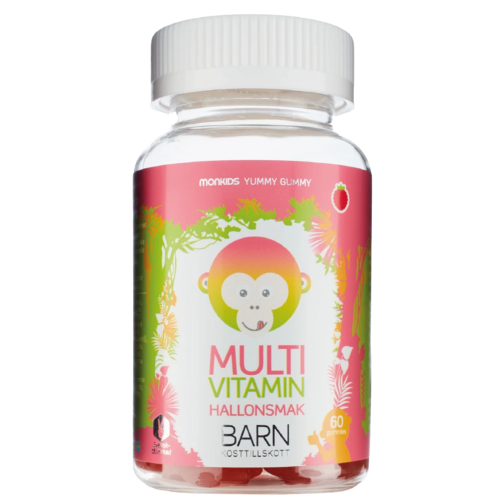 Monkids Multivitamin Barn Hallon 60 st | Apotek Hjärtat