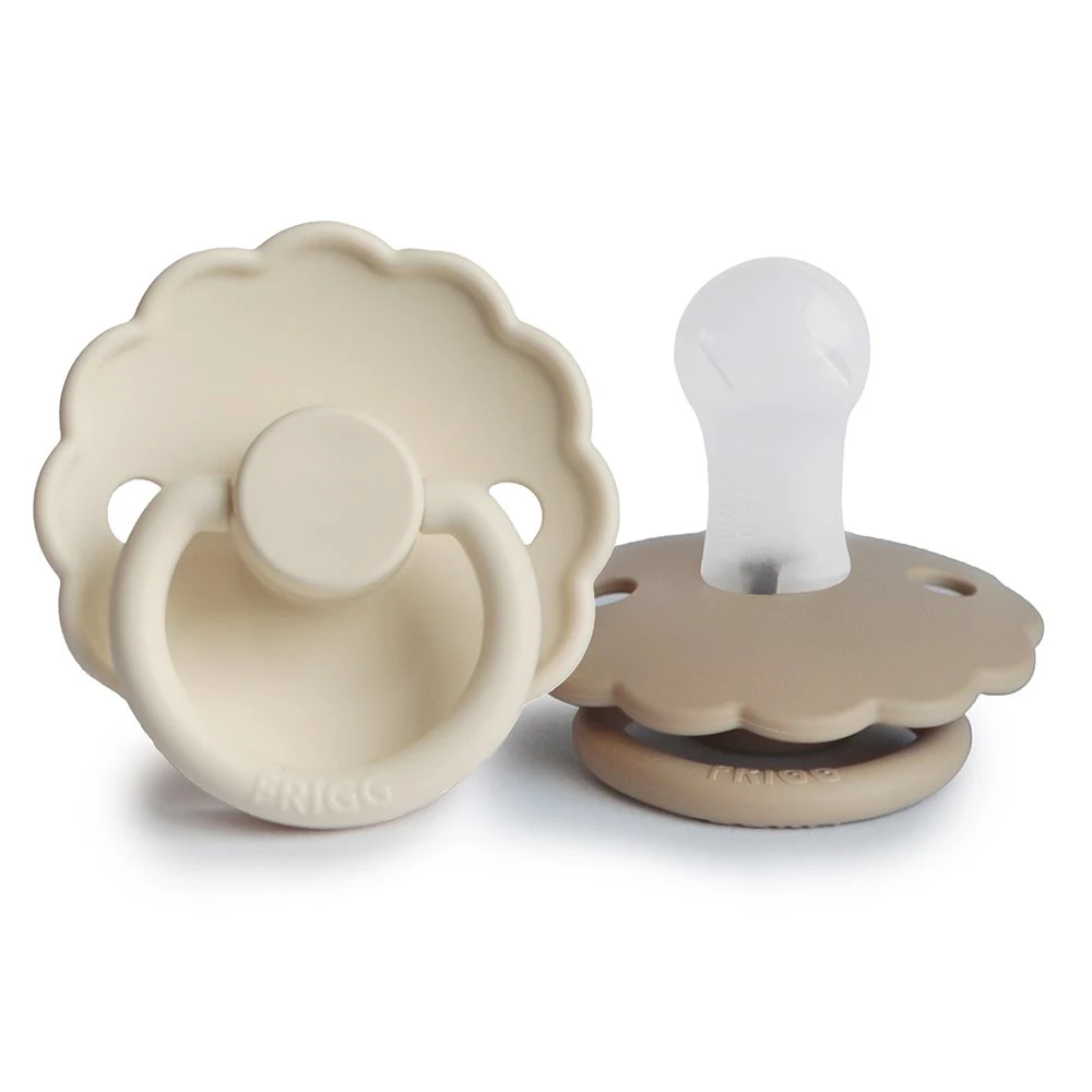 FRIGG Daisy Silicone 2-Pack Cream/Croissant Size 1 | Apotek Hjärtat