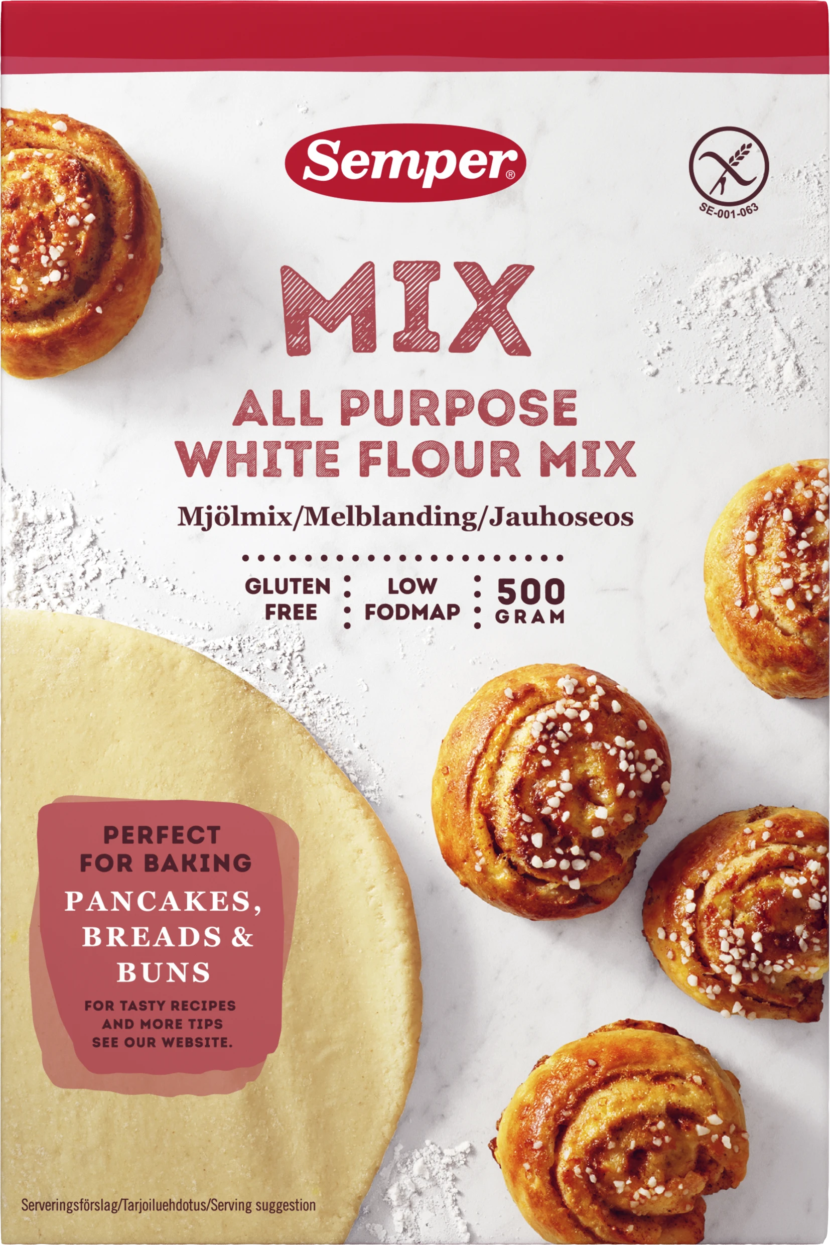Semper Glutenfri Mjölmix 500 g | Apotek Hjärtat