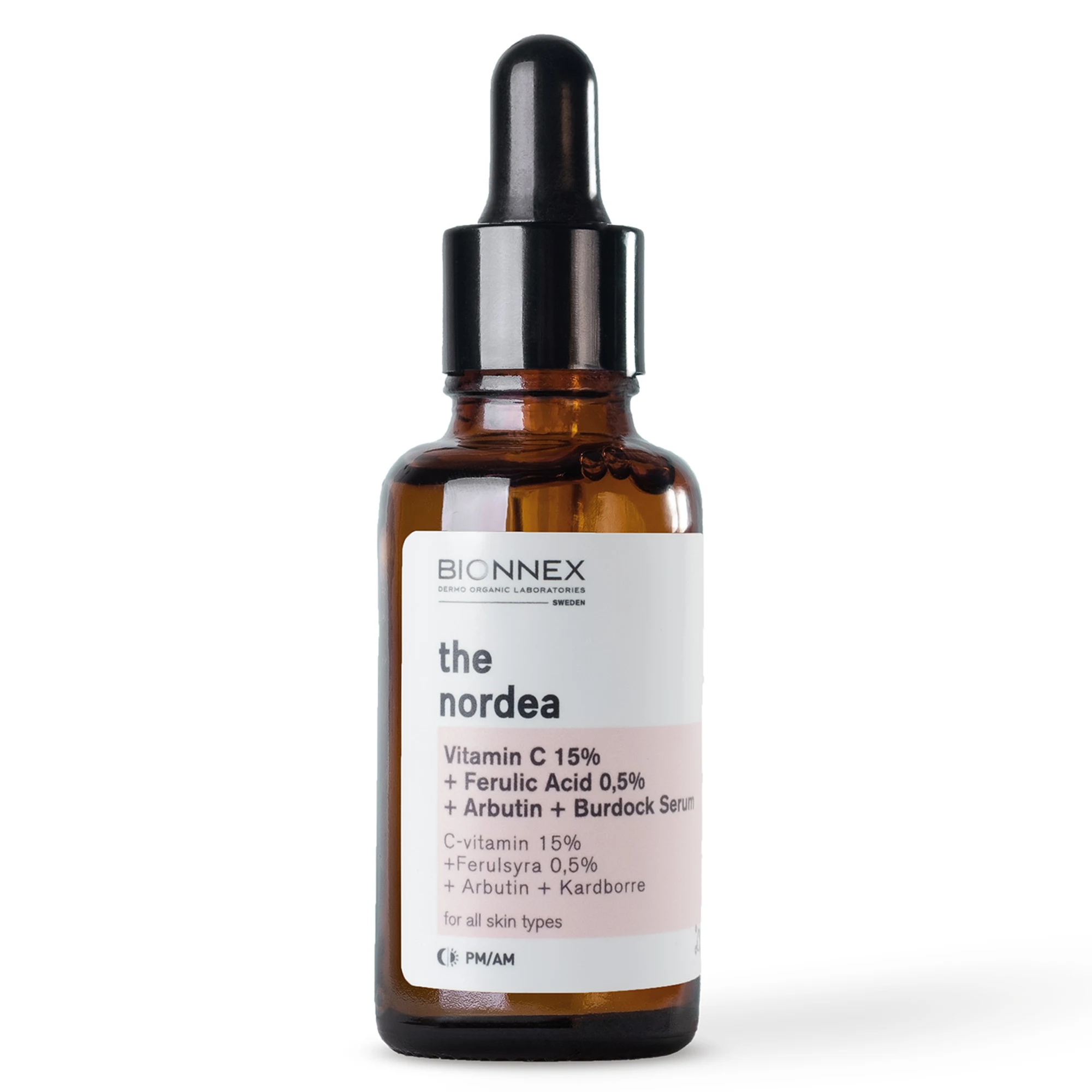 BIONNEX The Nordea Vitamin C 15% + Ferulic Acid 0,5% + Burdock Serum 30ml | Apotek Hjärtat