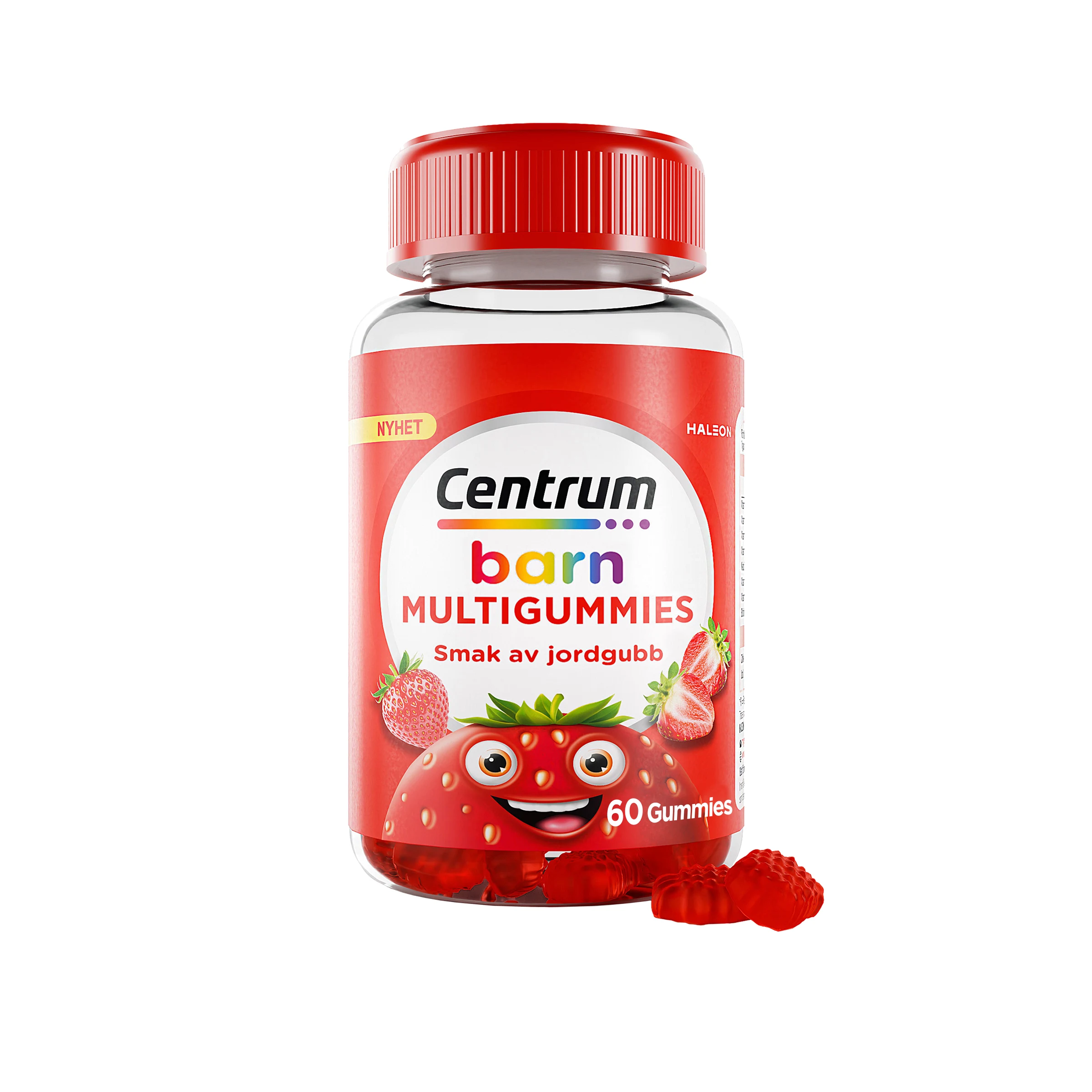 Centrum Barn Multivitamin Gummies Jordgubb 60 st | Apotek Hjärtat
