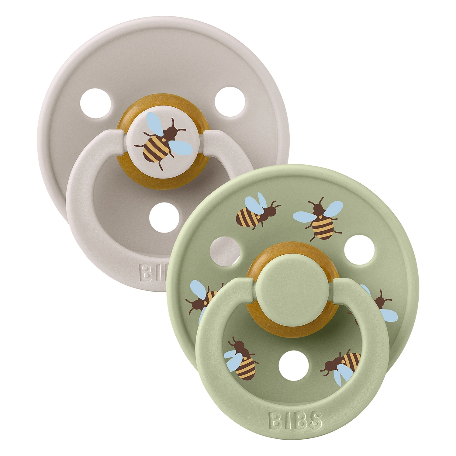 BIBS Napp Studio Colour Bumblebee Latex Mushroom Mix 2-pack Size 1 ...