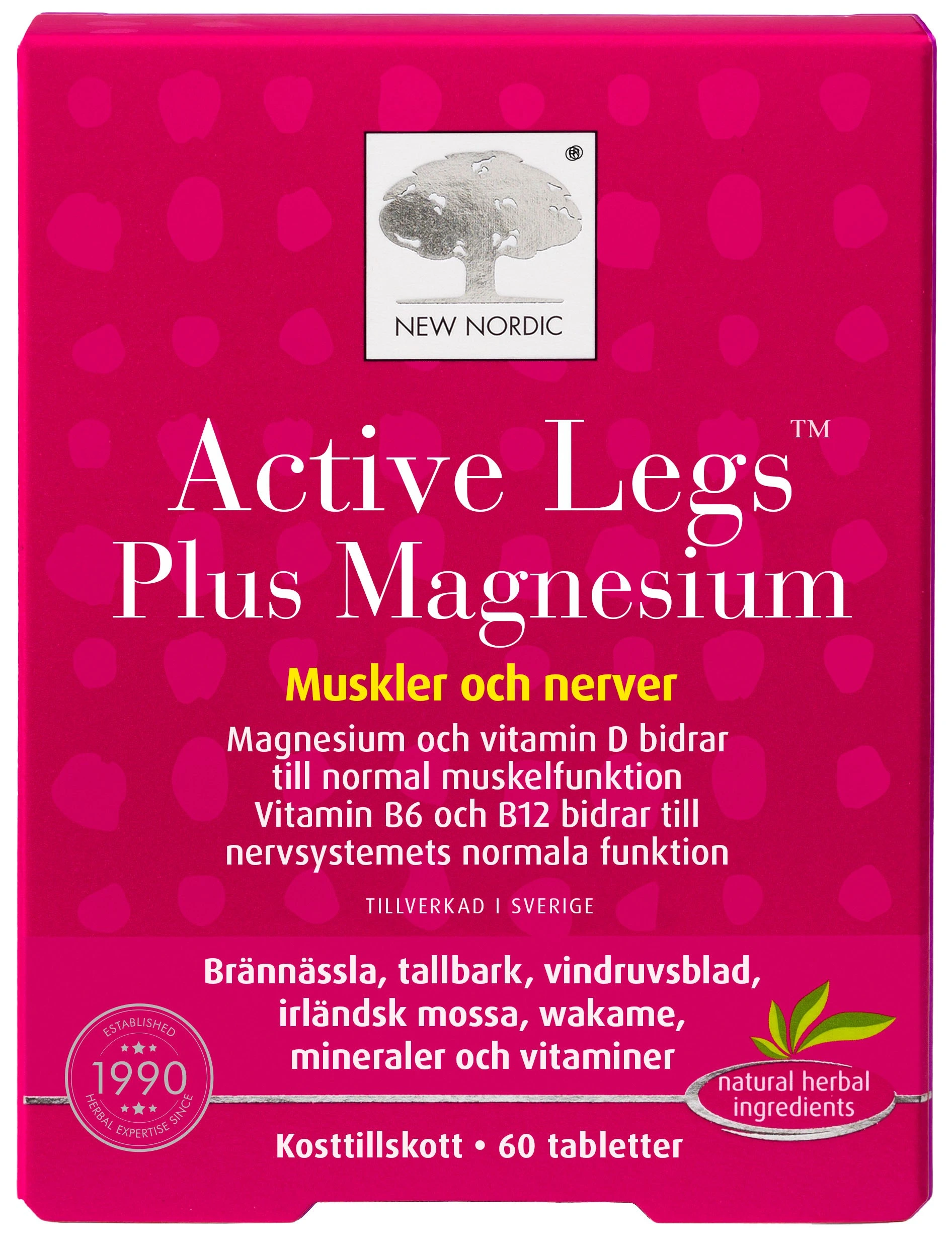 New Nordic Active Legs Plus Magnesium 60 st | Apotek Hjärtat
