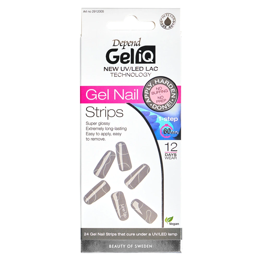 Depend Gel iQ Gel Nail Strips 24 st Line Up | Apotek Hjärtat