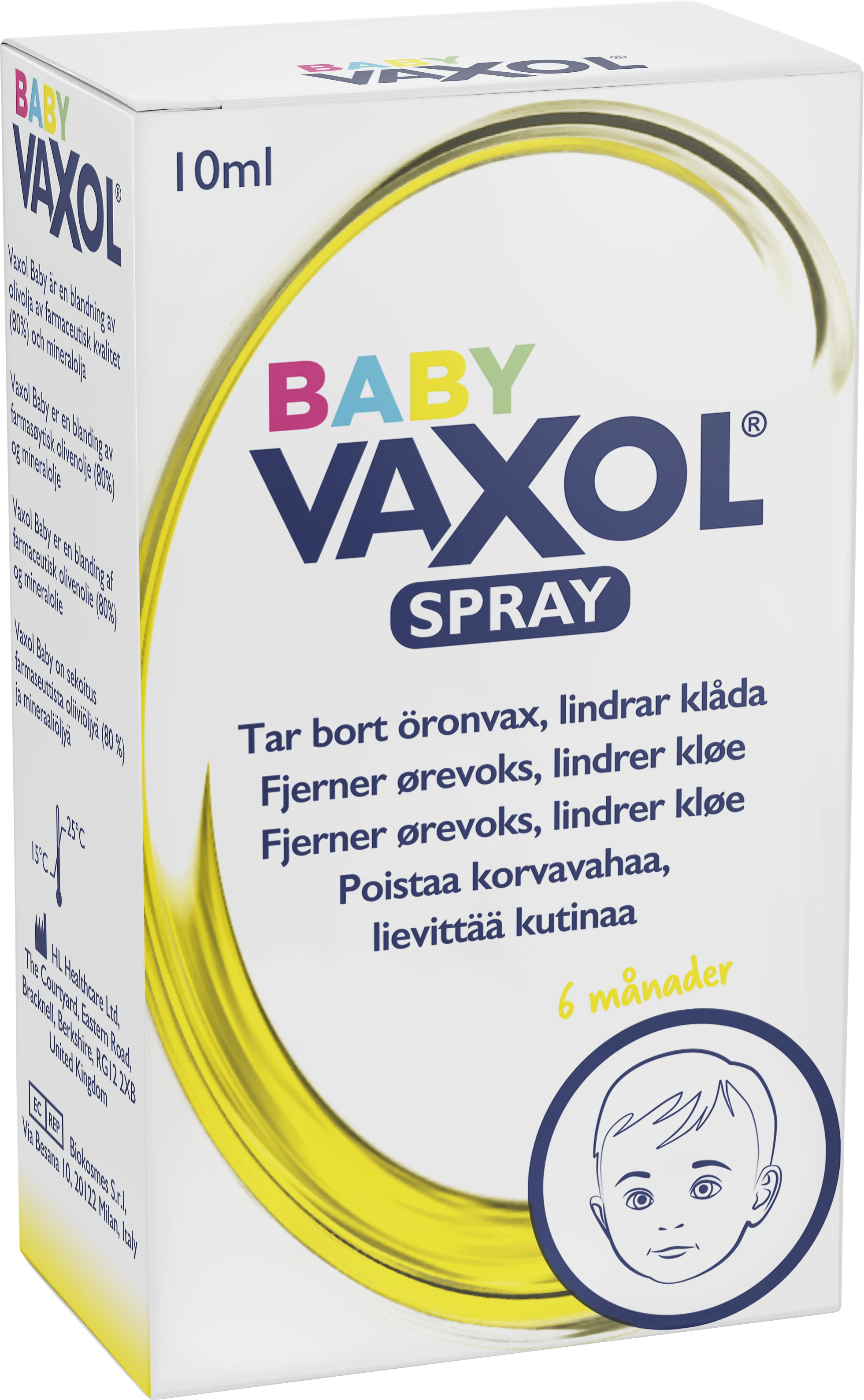Vaxol Baby Öronspray 10 ml | Apotek Hjärtat