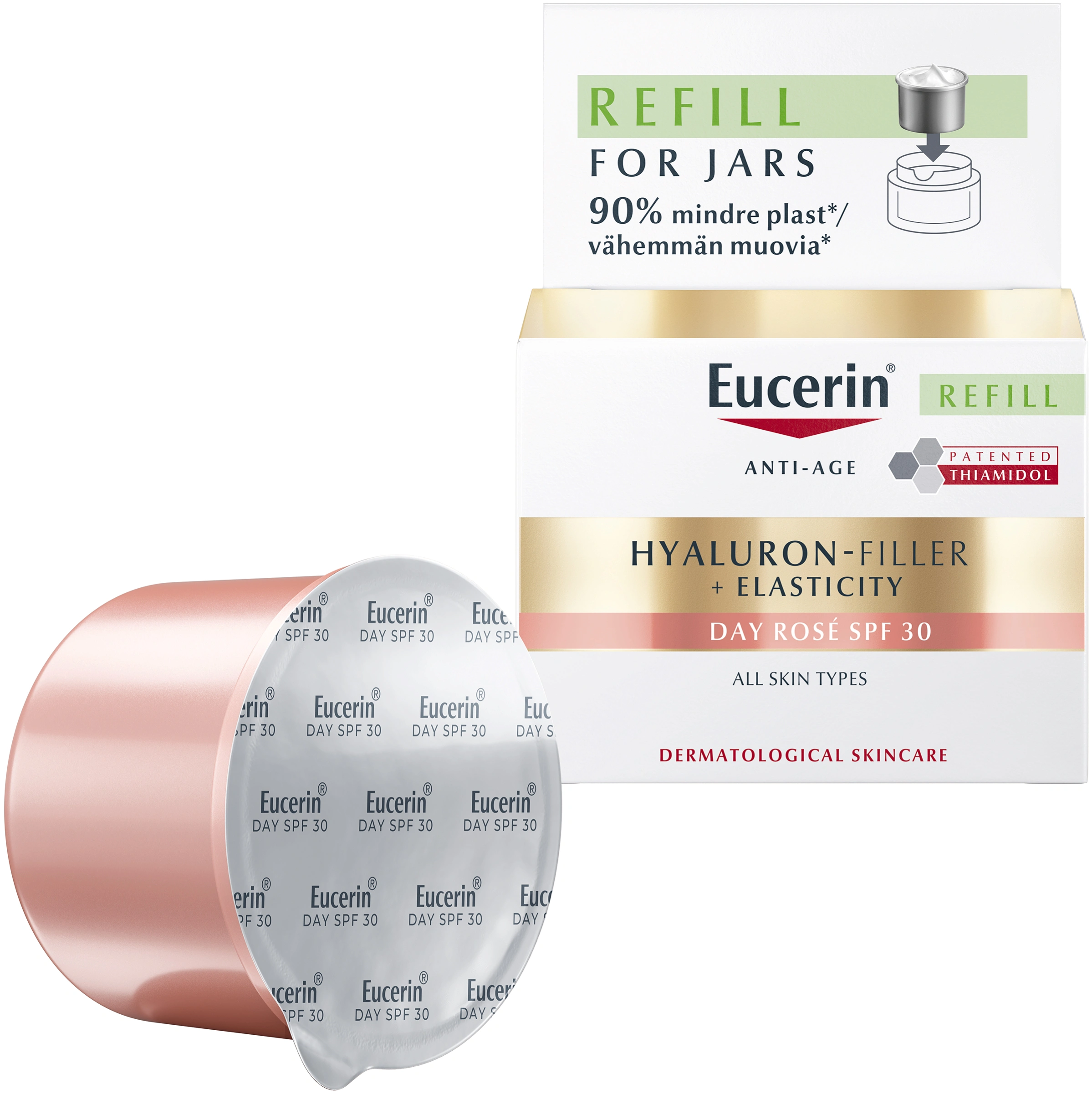 Eucerin Hyaluron-Filler + Elasticity Day Rosé SPF30 Refill 50 ml ...