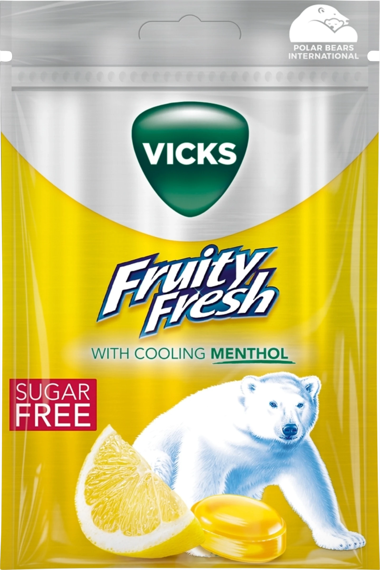 Vicks Fruity Fresh Lemon/Menthol Sugar Free 72gx20 | Apotek Hjärtat