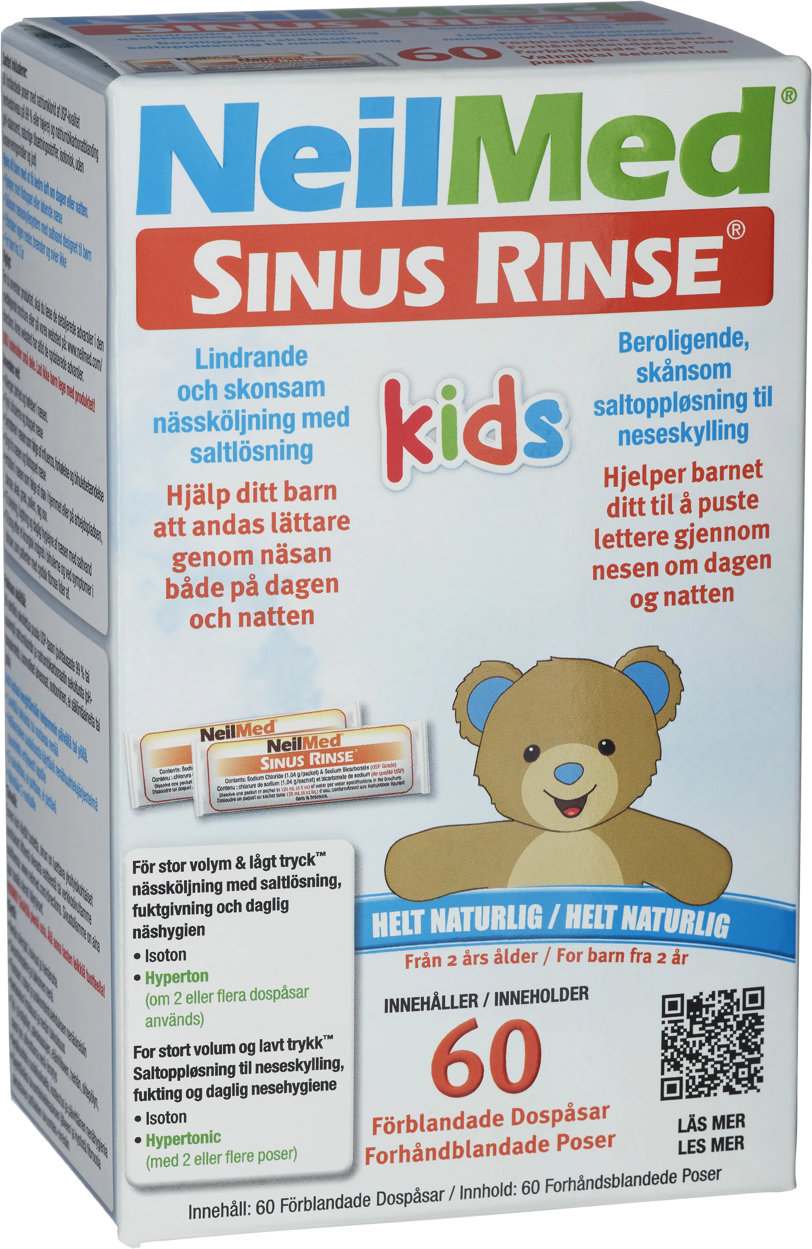 NeilMed Sinus Rinse Kids Saltpåsar Refill 60st | Apotek Hjärtat