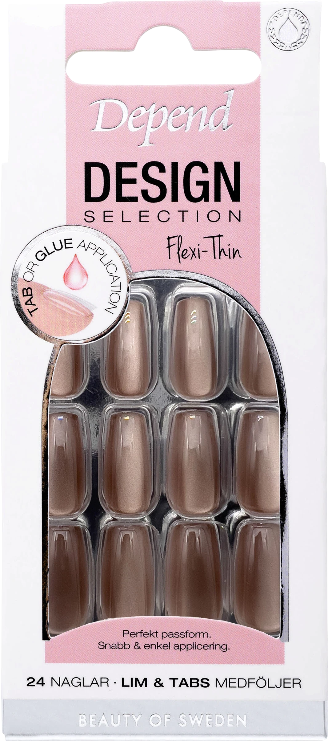 Depend Design Selection 24 st Royal Greige Short Coffin | Apotek Hjärtat