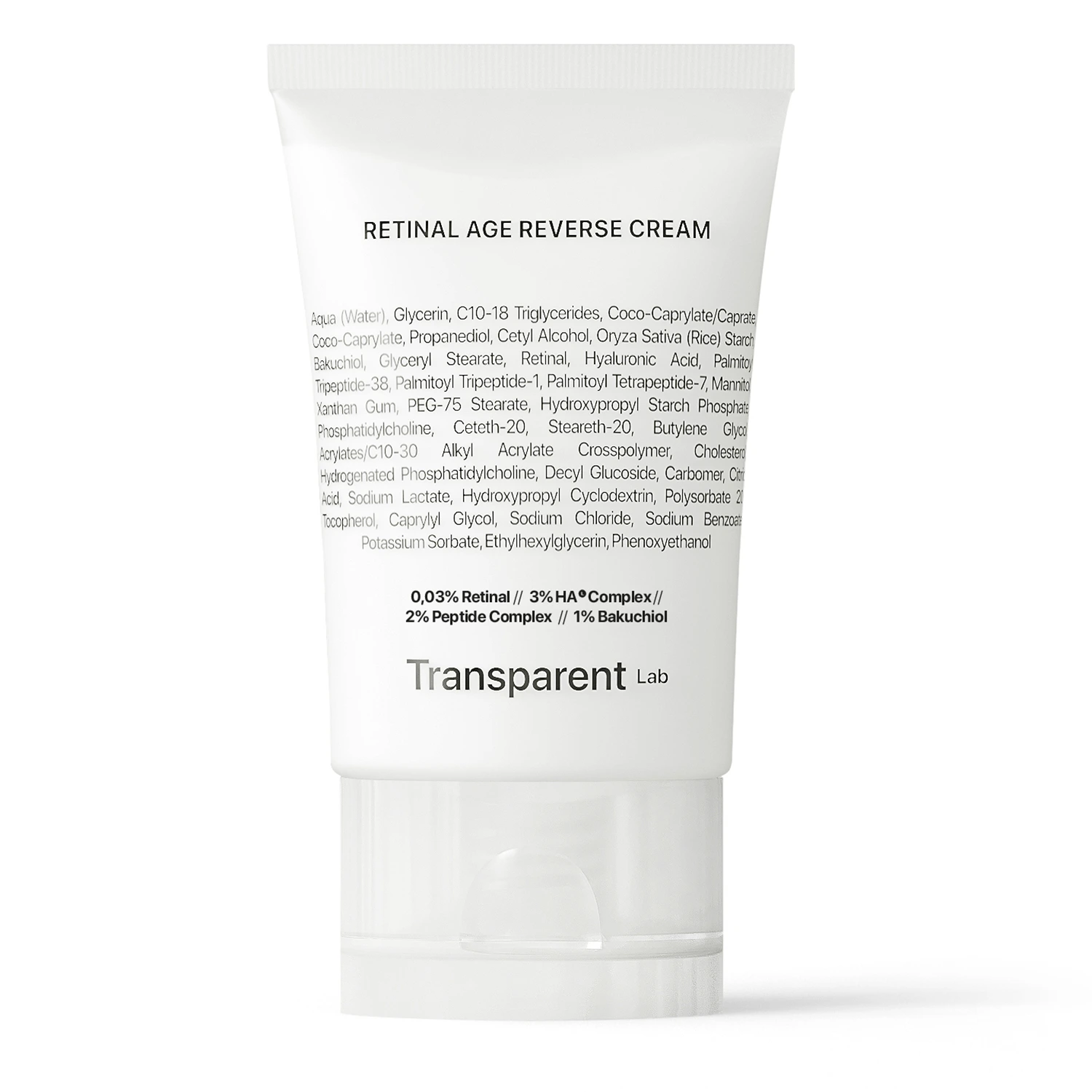 Niche Beauty Lab Transparent Lab Retinal Age Reverse Cream 30 ml ...