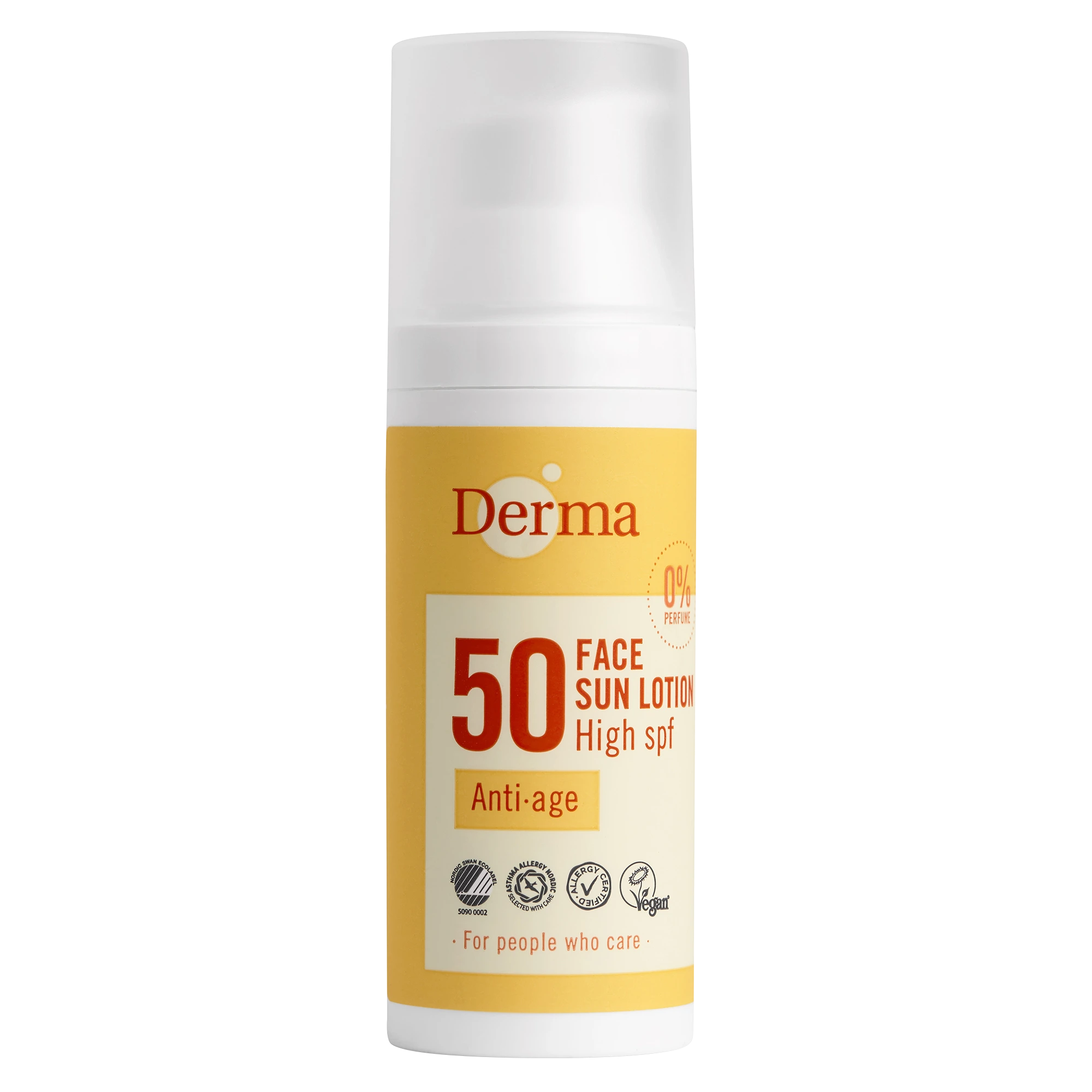 Derma Sun Face Sun Lotion SPF50, 50 ml | Apotek Hjärtat