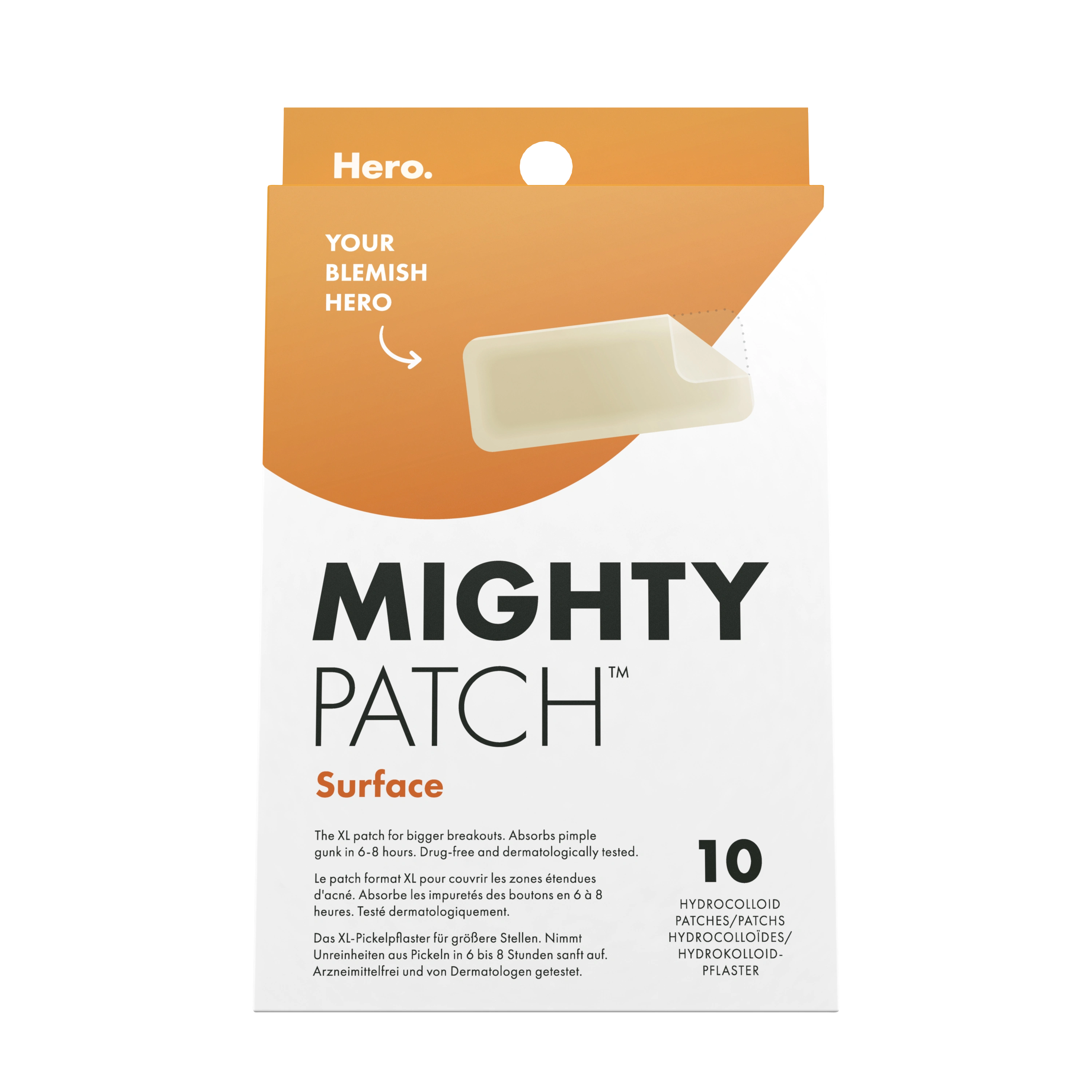 Hero Mighty Patch Surface 10 st | Apotek Hjärtat