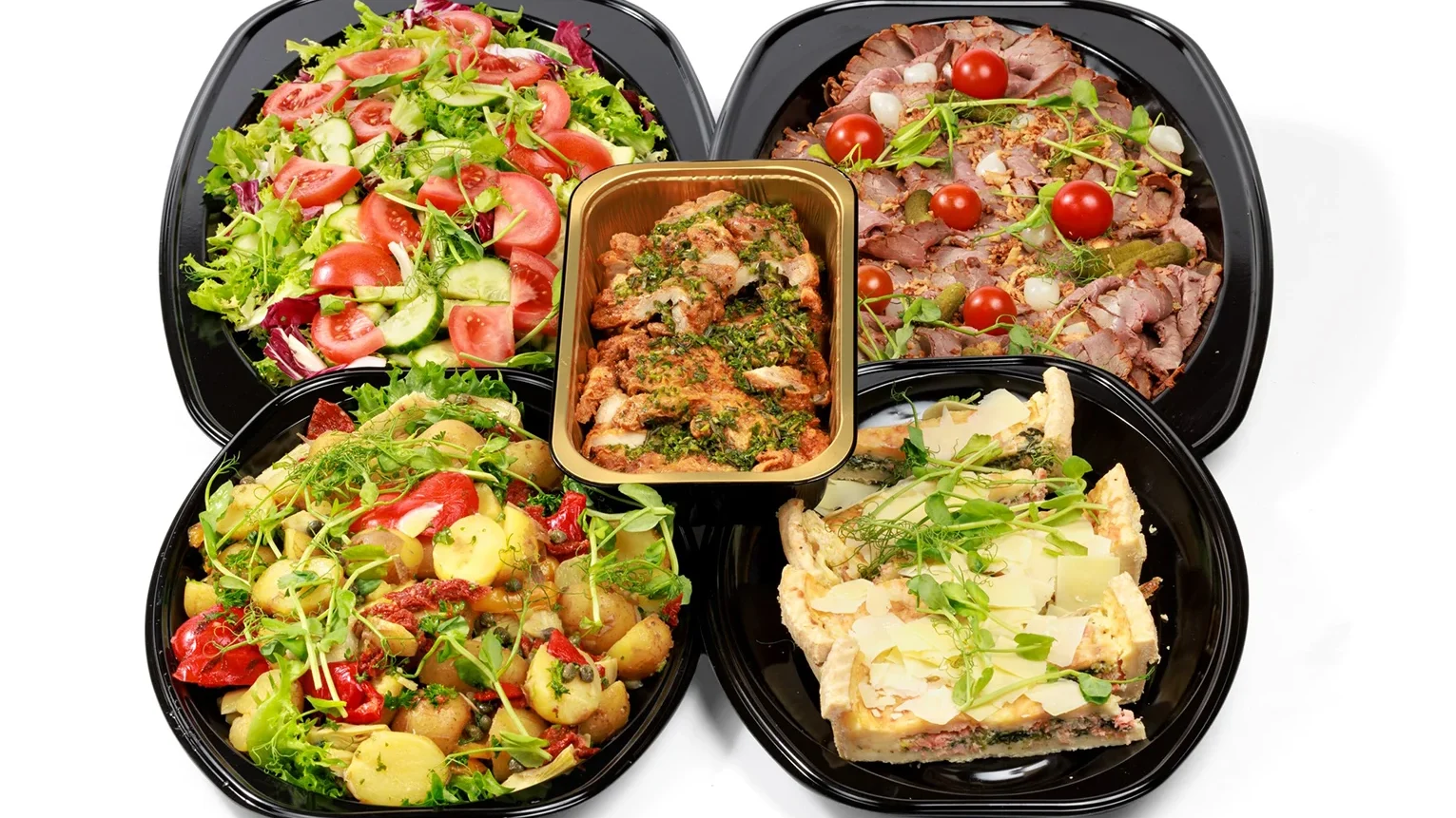 Buffè nr.4 - Kyckling, rostbiff eller lax & spenatpaj för den som ...