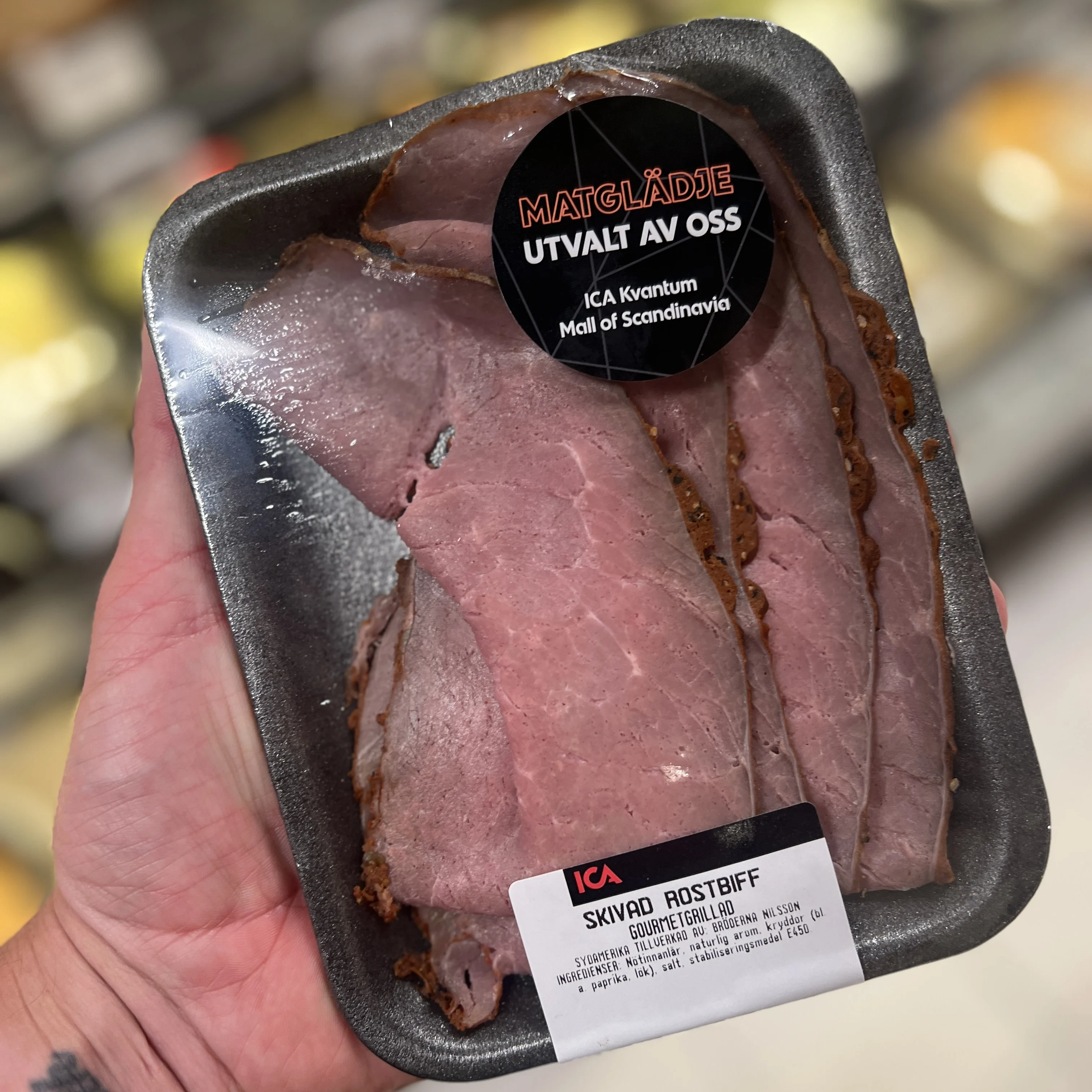 Skrivad rostbiff 80g | Catering ICA Kvantum Mall of Scandinavia