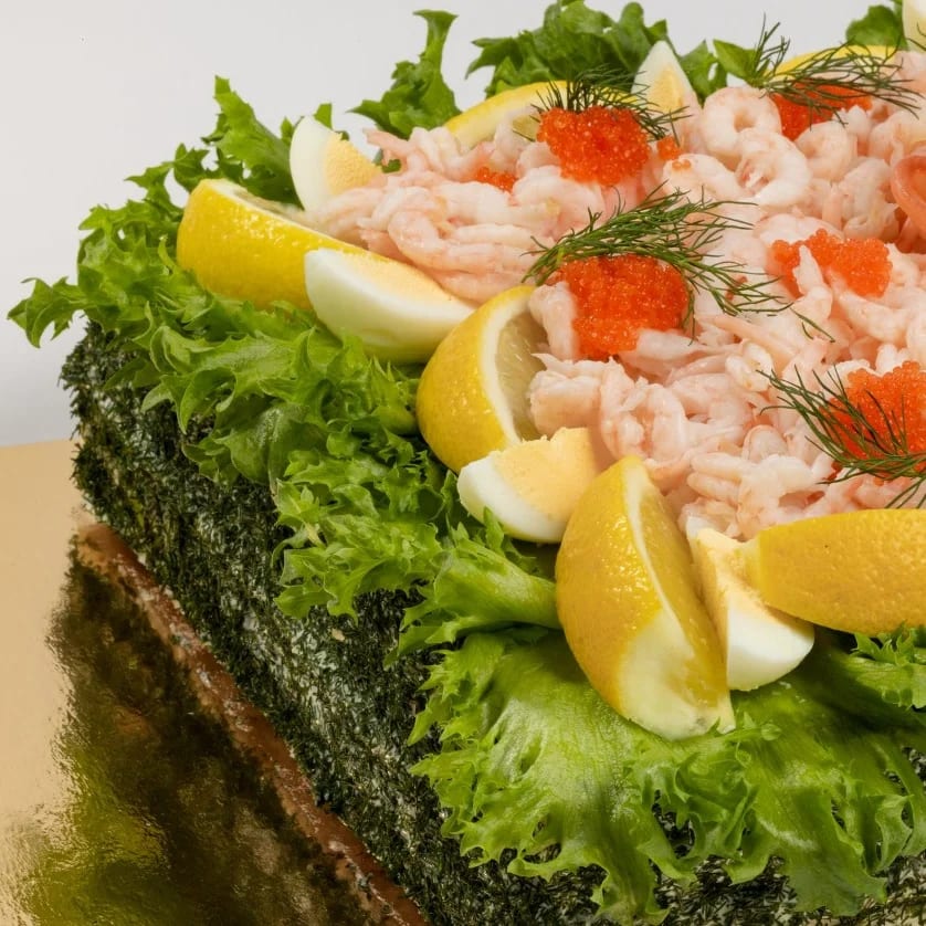 Smörgåstårta - Lax & Räka | Catering ICA Maxi Barkarbystaden