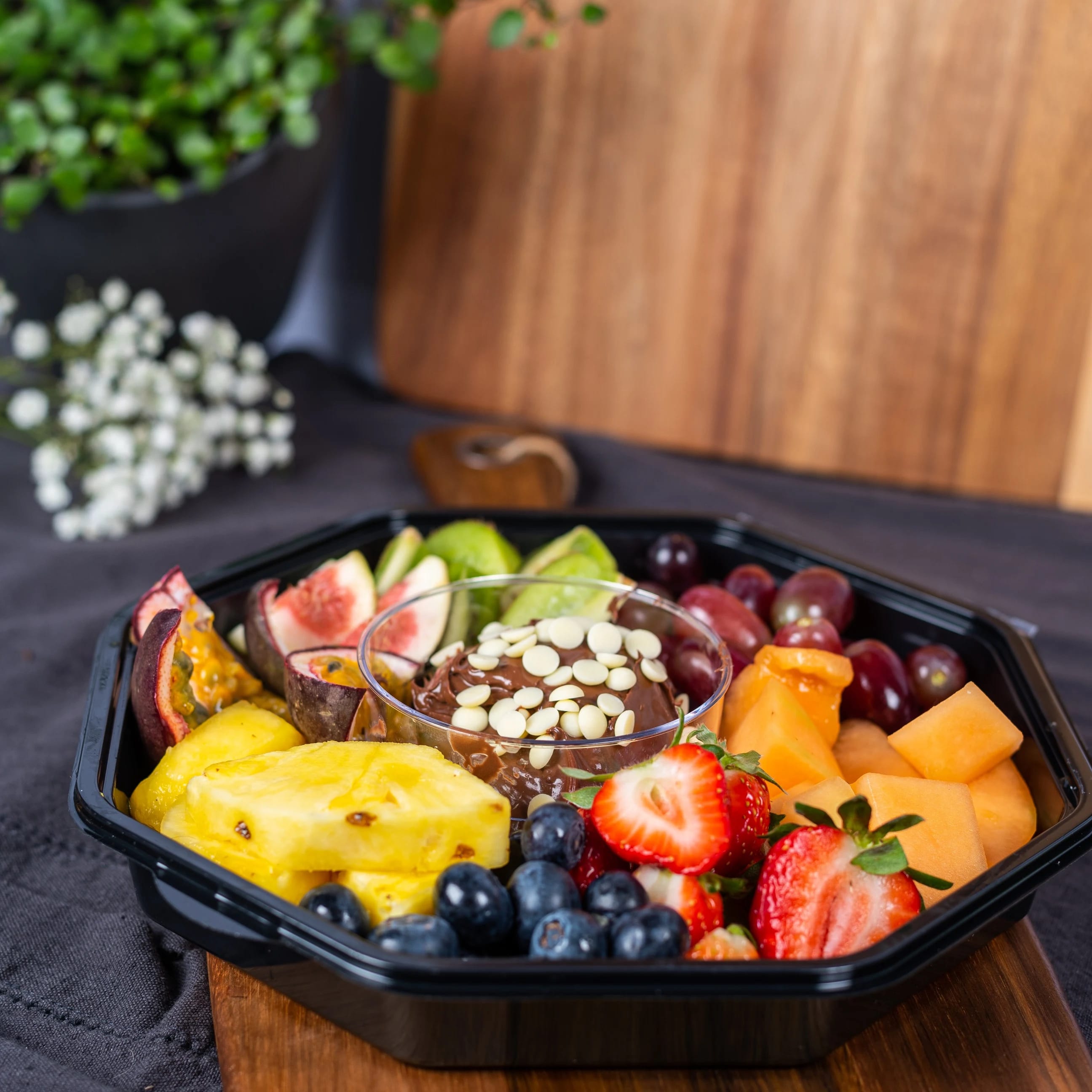 Fruktfat med nutella | Catering ICA Maxi Falun
