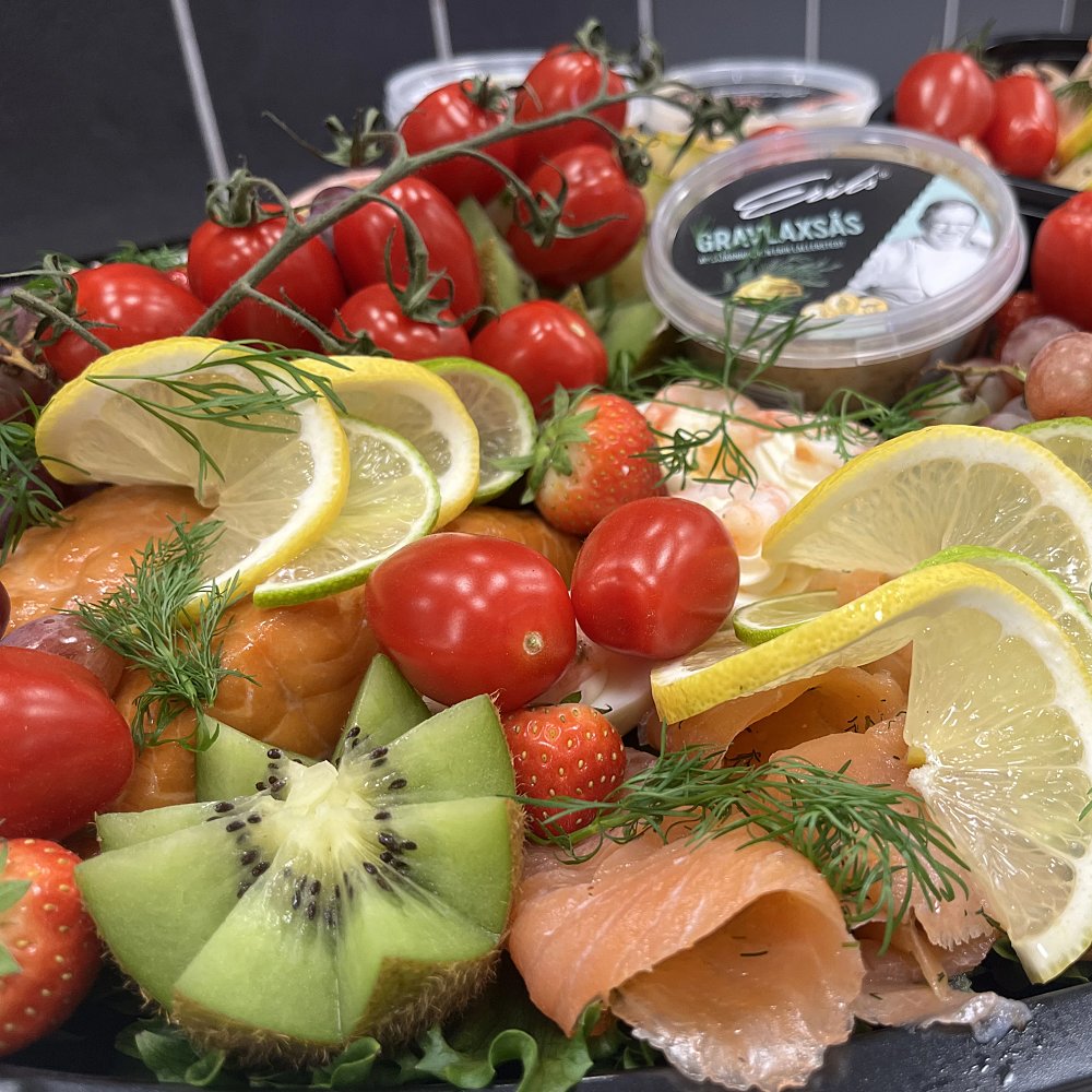 Lax och räk bricka | Catering ICA Supermarket Robertsfors