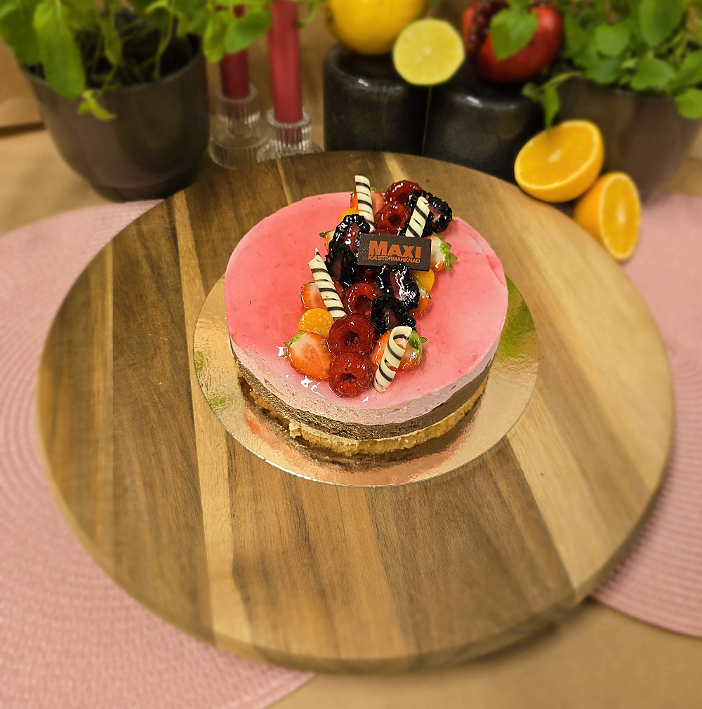 Hallon/chokladmousse | Catering ICA Maxi Västra Hamnen