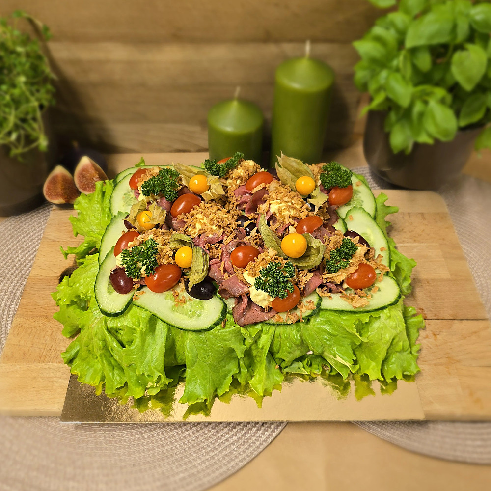 Smörgåstårta rostbiff | Catering ICA Maxi Västra Hamnen