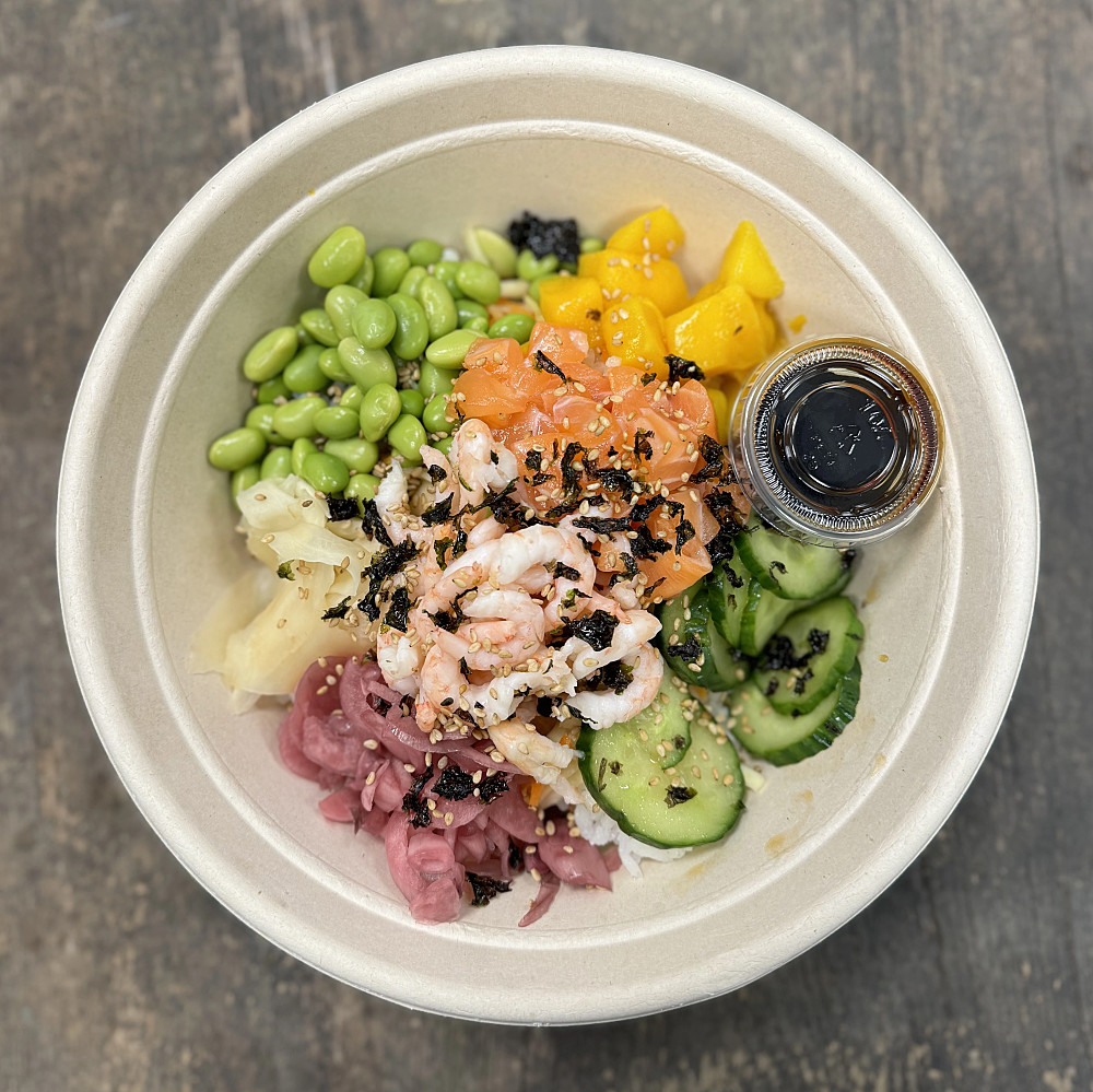 Poké bowl med räkor&lax | Catering ICA Signalen, Linköping