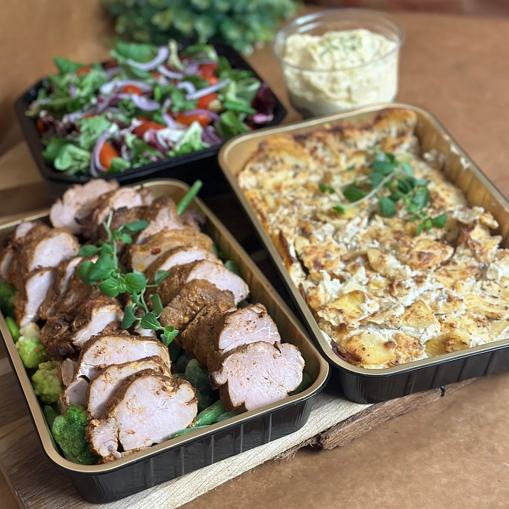 Fläskfilé med potatisgratäng | Catering Maxi ICA Stormarknad Skellefteå