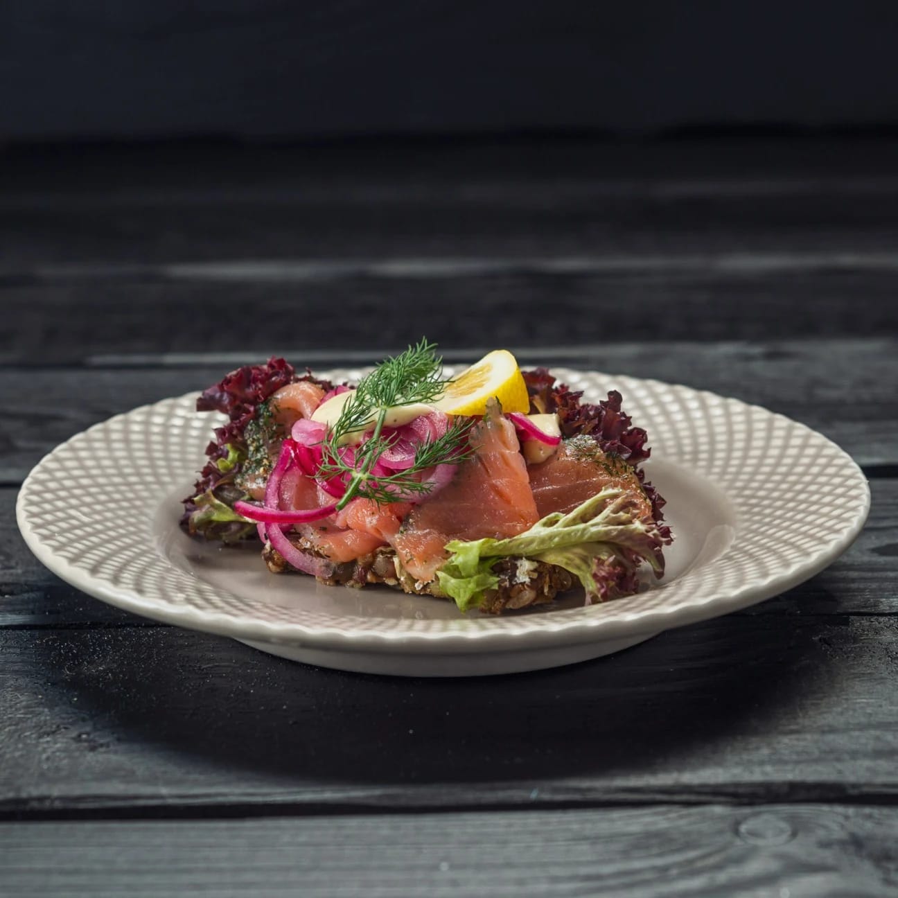 Smörrebröd gravad lax | Catering MAXI ICA Stormarknad Flygstaden