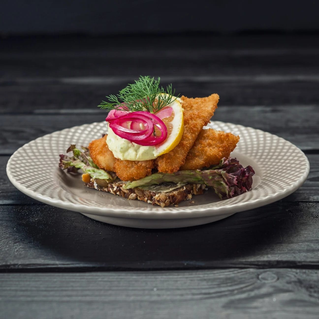 Smörrebröd panerad spätta | Catering MAXI ICA Stormarknad Flygstaden