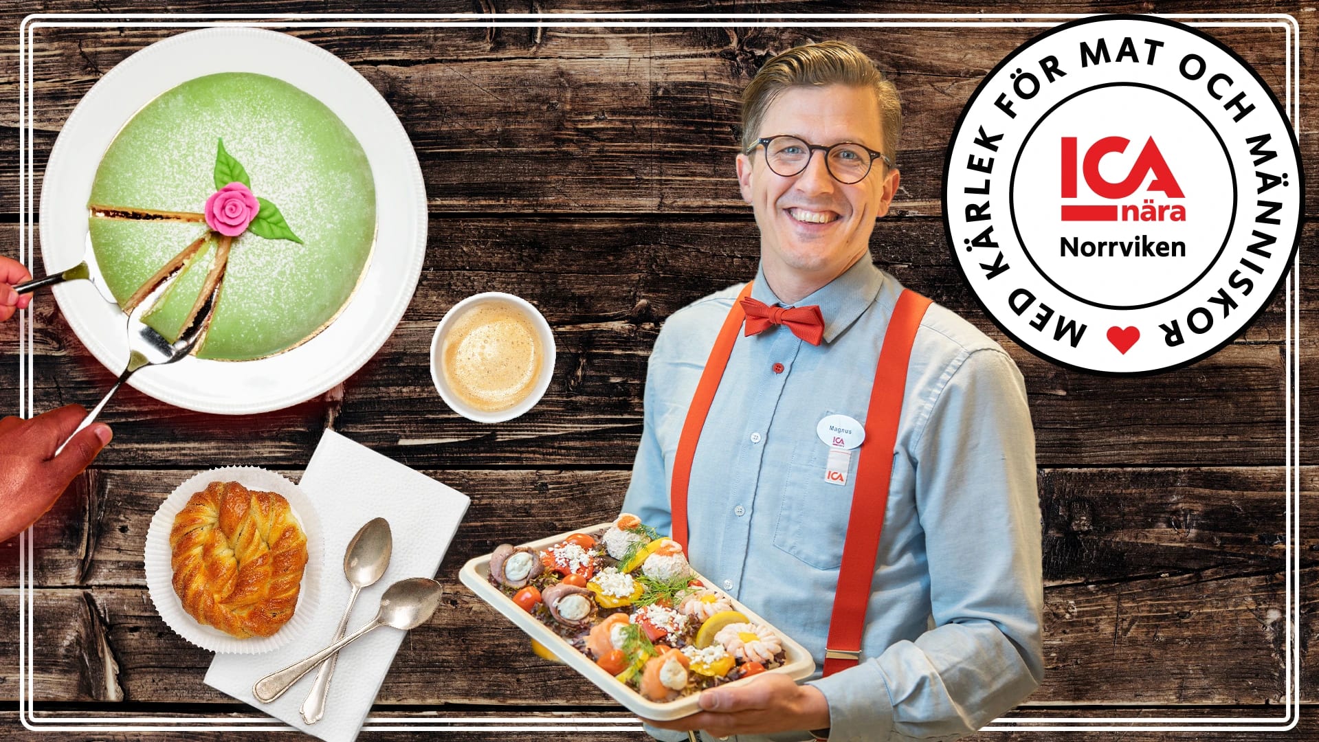 Beställ din catering hos ICA Nära Norrviken i Sollentuna