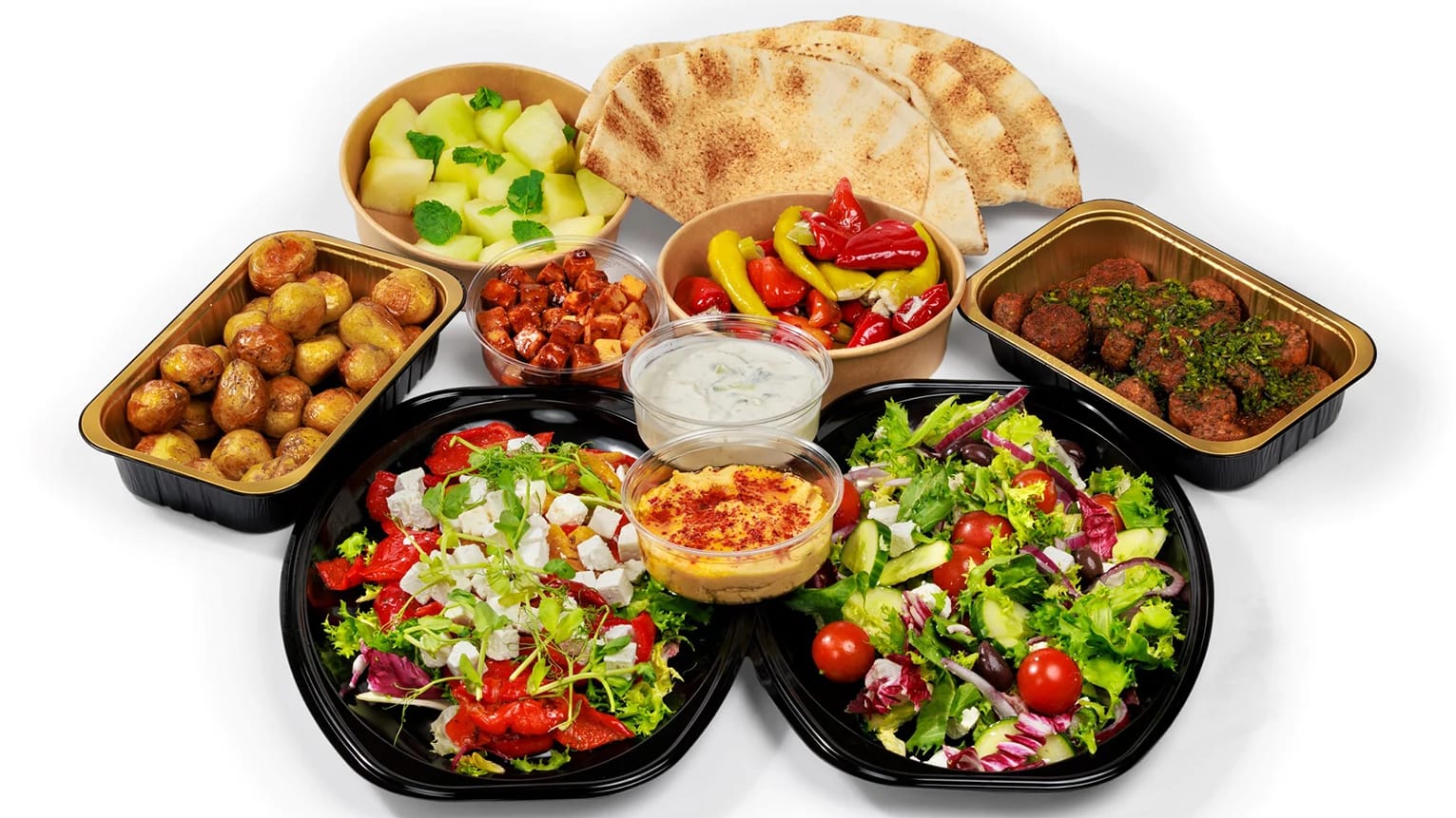 Vegetarisk buffé nr.10 - En riktigt matig och god buffé med vegetariska ...