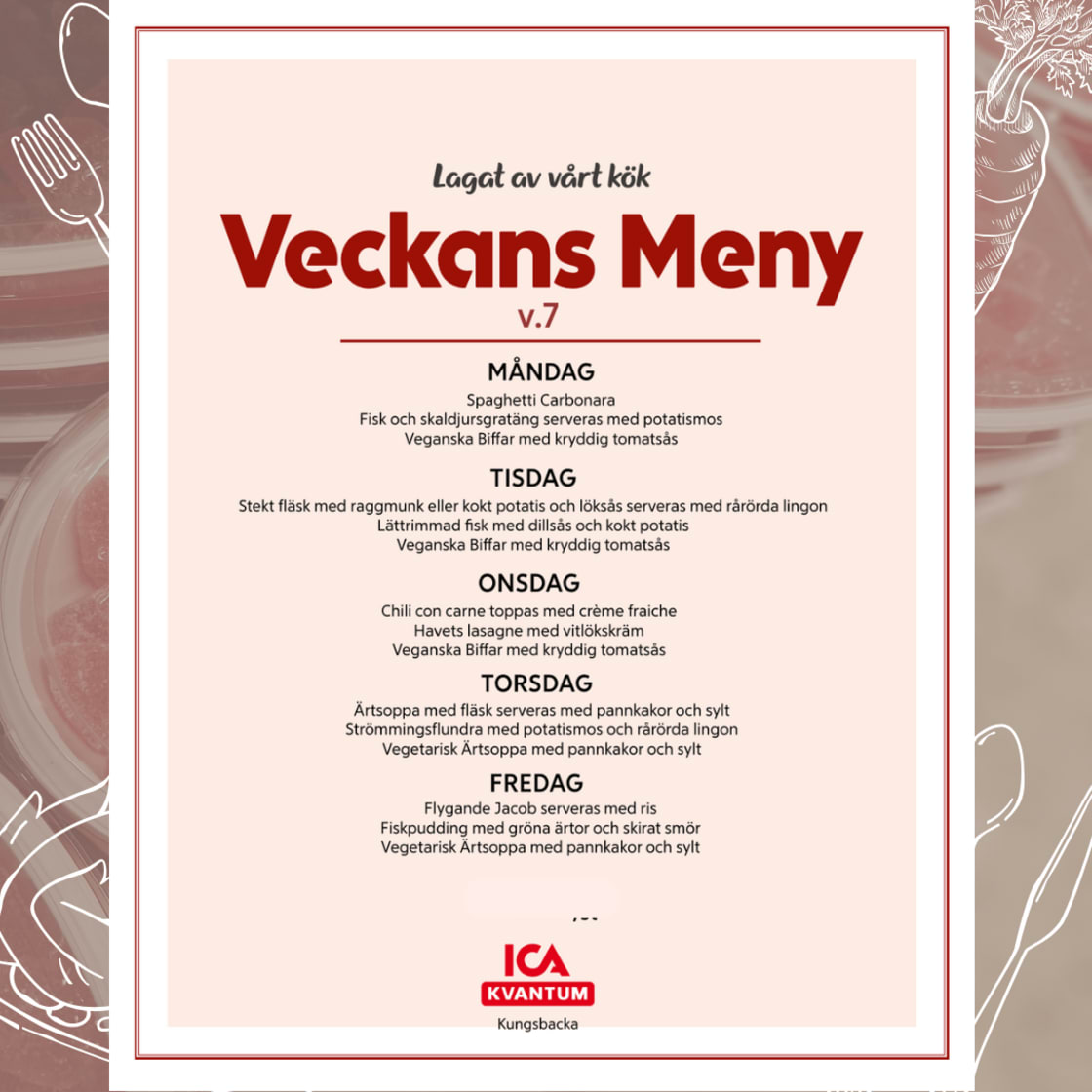 Dagens lunch - Lunch - ICA Kvantum Kungsbacka | ICA