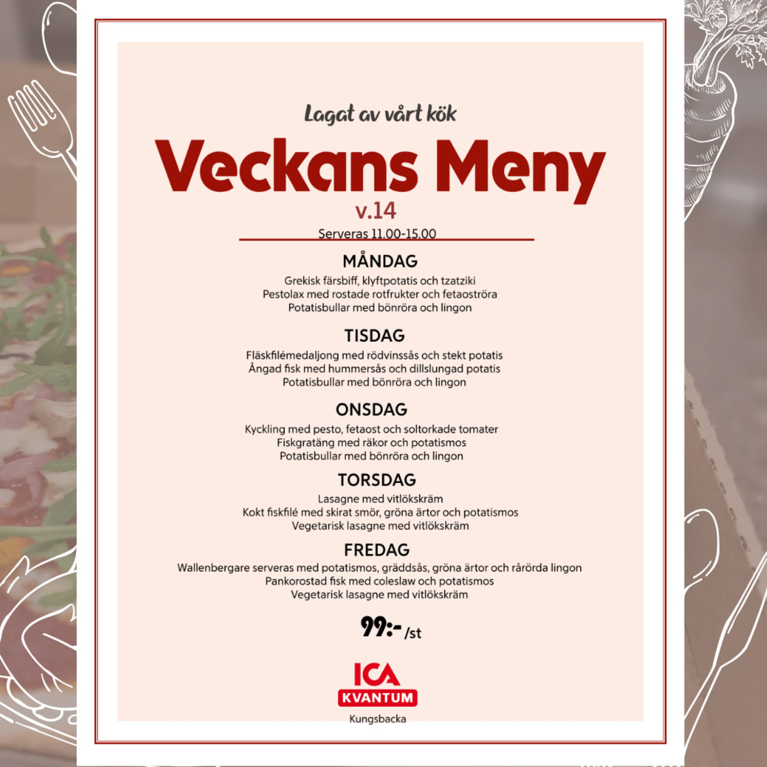 Dagens lunch - Lunch - ICA Kvantum Kungsbacka | ICA