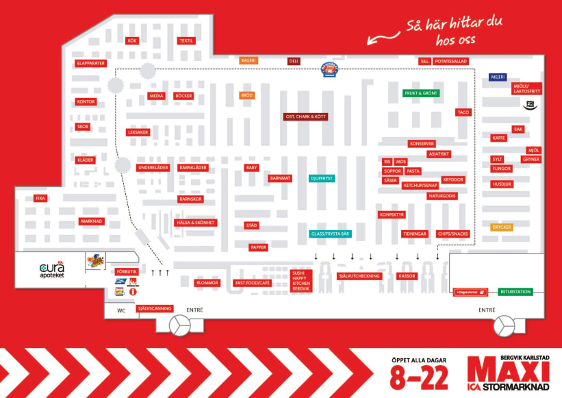 Hitta i butiken! - Maxi ICA Stormarknad Karlstad | ICA