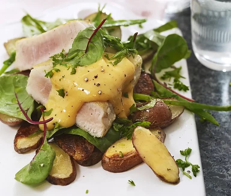 Stekt tonfisk med mango-chilisås | Recept ICA.se