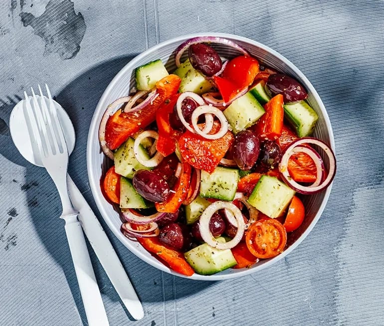 Grekisk sallad utan ost | Recept ICA.se