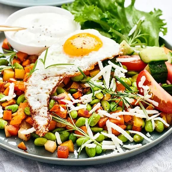 Rotfruktspytt med rosmarin och halloumi | Recept ICA.se