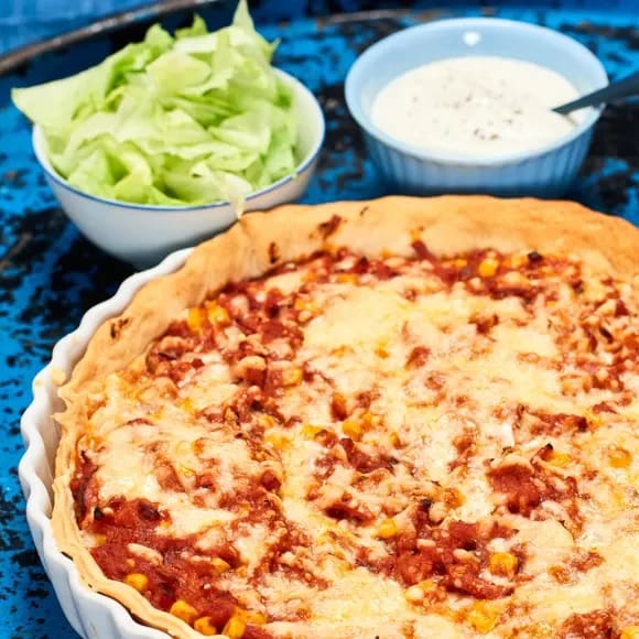 Tacopaj med strimlad skinka | Recept ICA.se