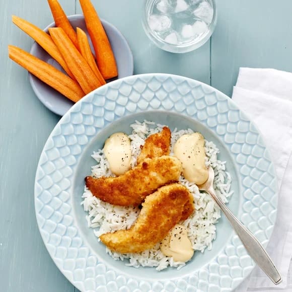 Chicken nuggets med sojamajo | Recept ICA.se