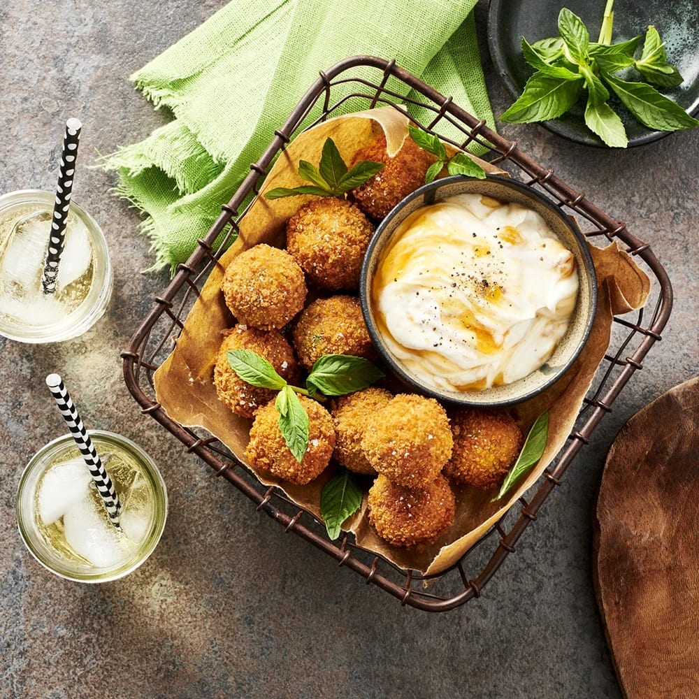 Frasiga potatiskroketter med mynta | Recept ICA.se