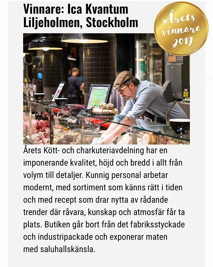 Årets Kött&Chark 2019 | ICA Kvantum Liljeholmen