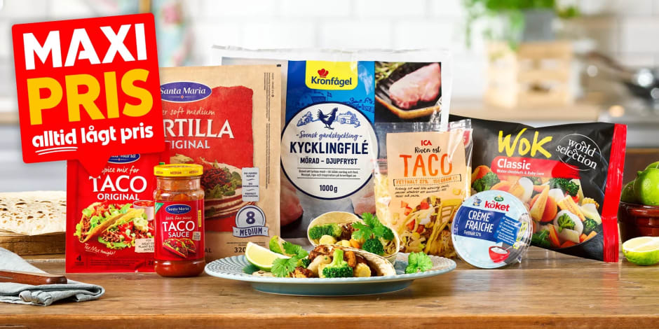 Kycklingtacos | Maxi ICA Stormarknad Kumla